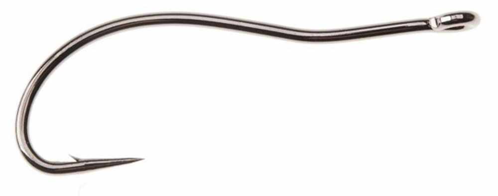 Ahrex Ns150 Curved Shrimp #4 Fly Tying Hooks Black Nickel